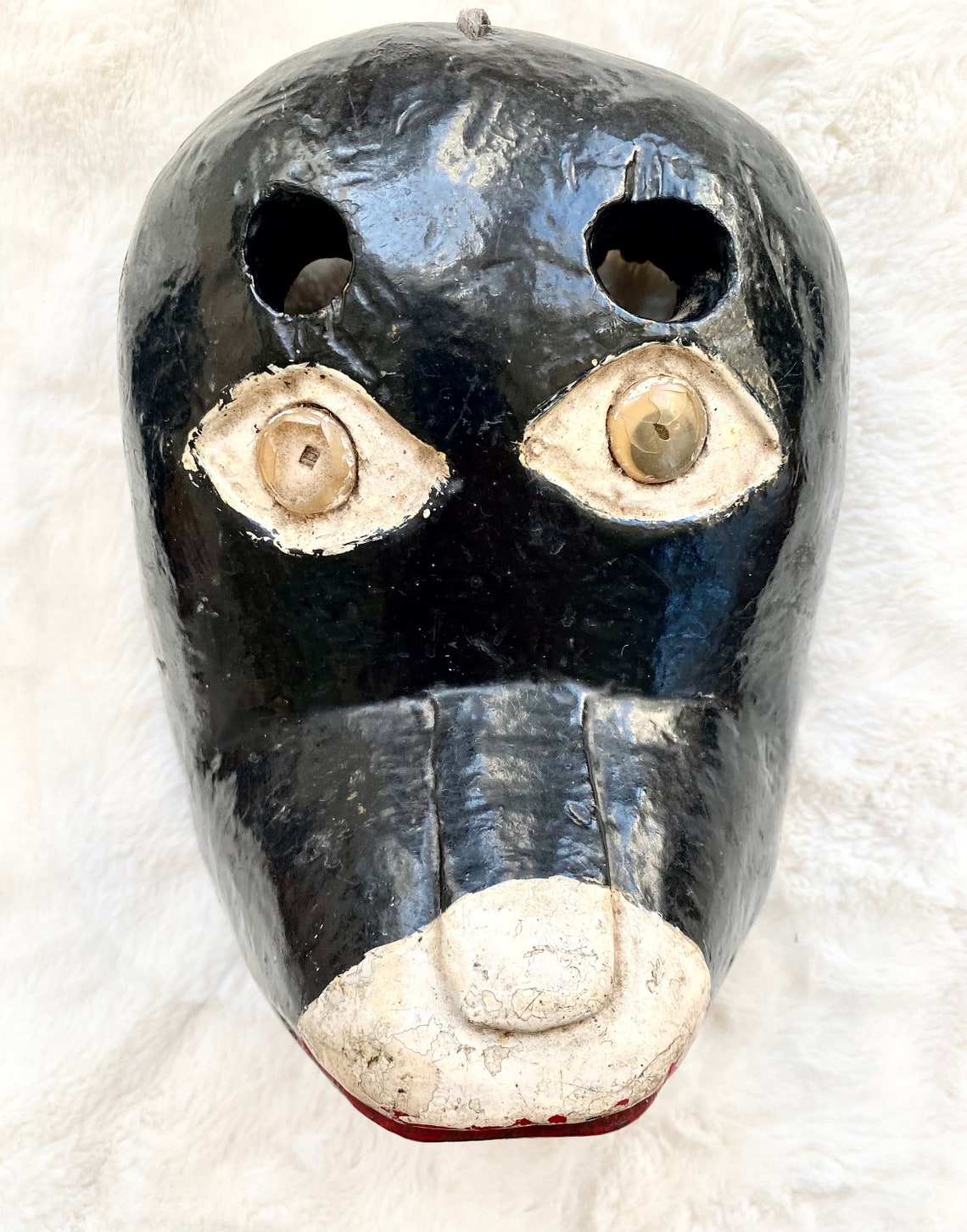 Antique Vintage Hand Carved Mono Monkey Traditional Wooden Dance Mask ...
