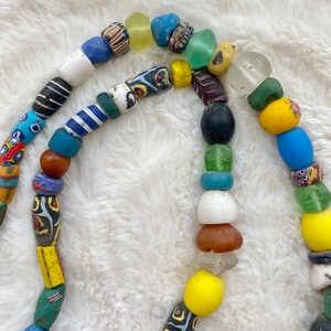 Rare Antique Assorted Venetian African Vaseline, Mosaic, Millefiori ...