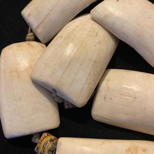 RARE Antique hippo Teeth Shell & Venetian Bead Necklace From Africa - Etsy