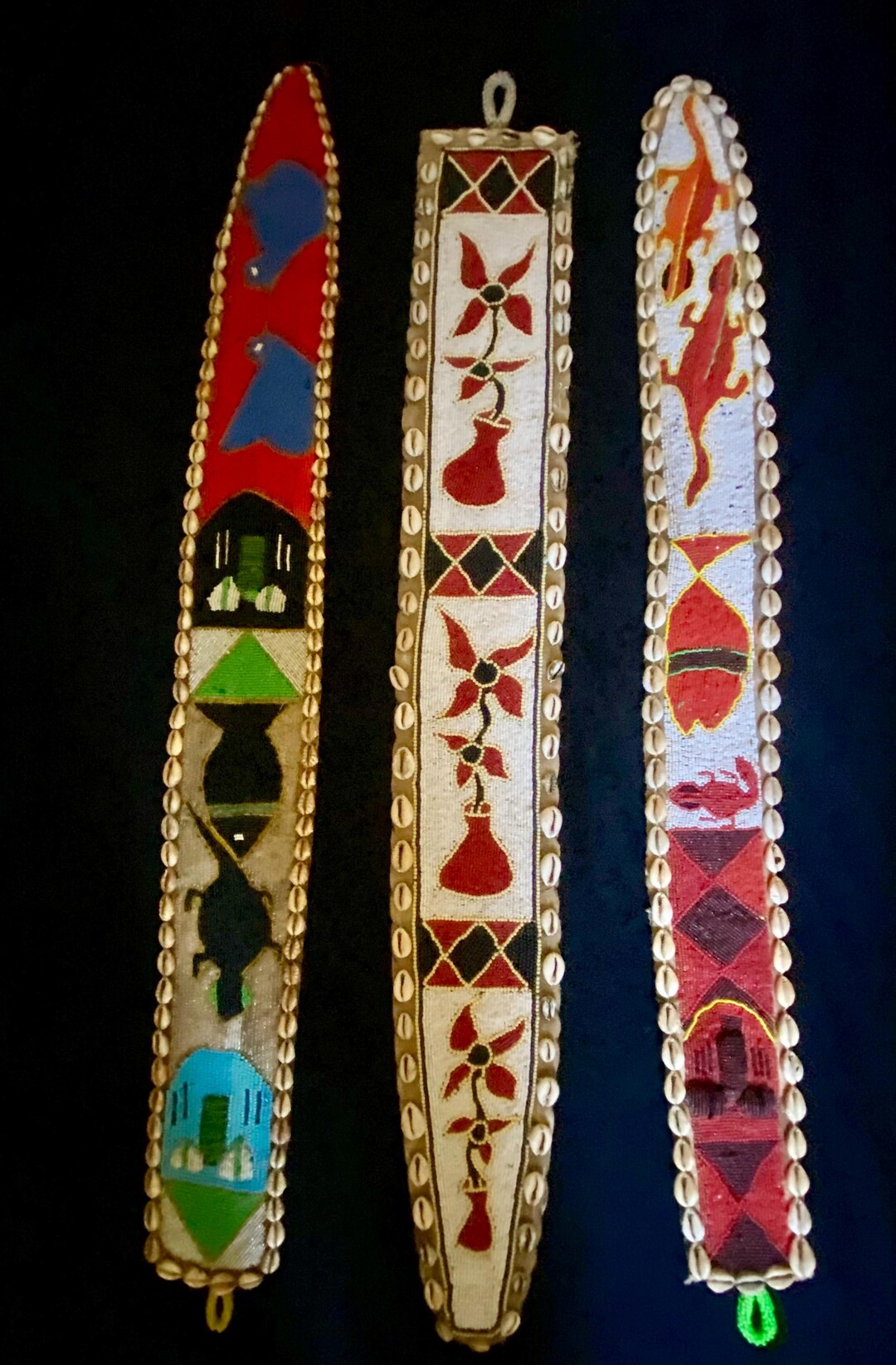 Set of 3 Handcrafted Vintage Beaded Yoruba Belt Sash From Nigeria - Etsy
