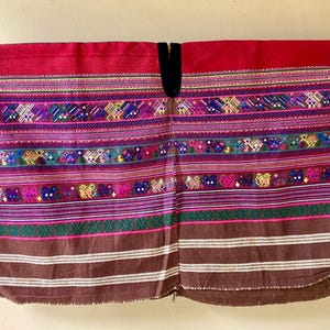 Vintage Mayan Guatemalan Ceremonial Textile Huipil Poncho From Comalapa ...