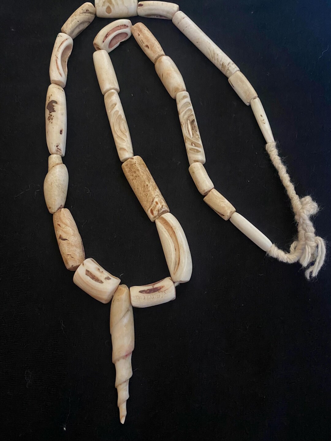 RARE!! Antique Conch Shell Bead Necklace From Nagaland - Etsy