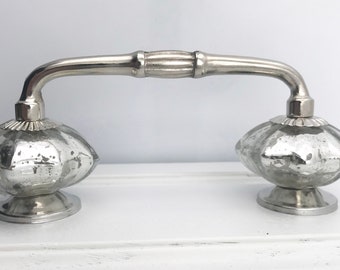 Mercury Glass Cabinet Knob - Etsy