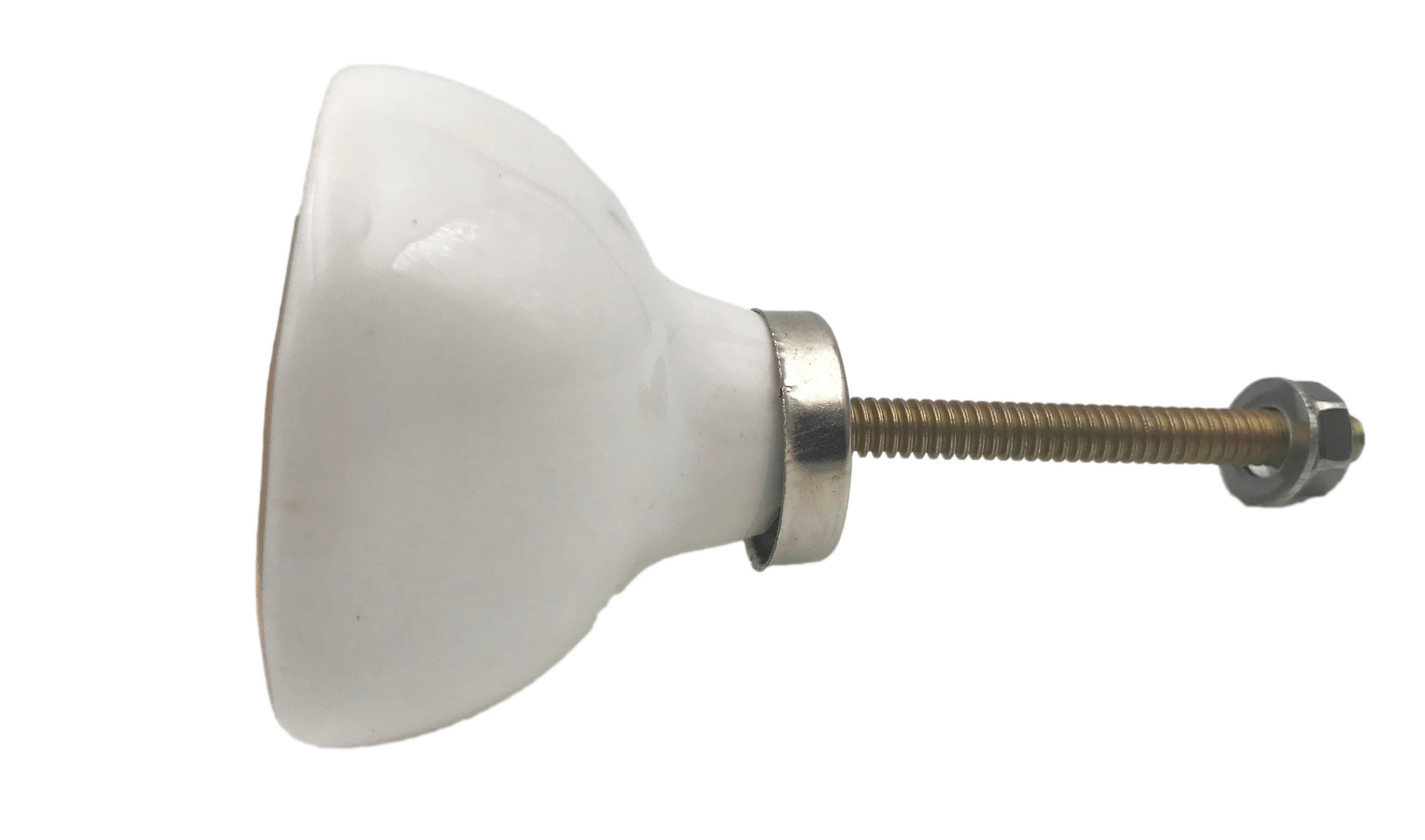 Crater Ceramic Knob with Cream Center, Drawer Pull, Kitchen Cabinet ...