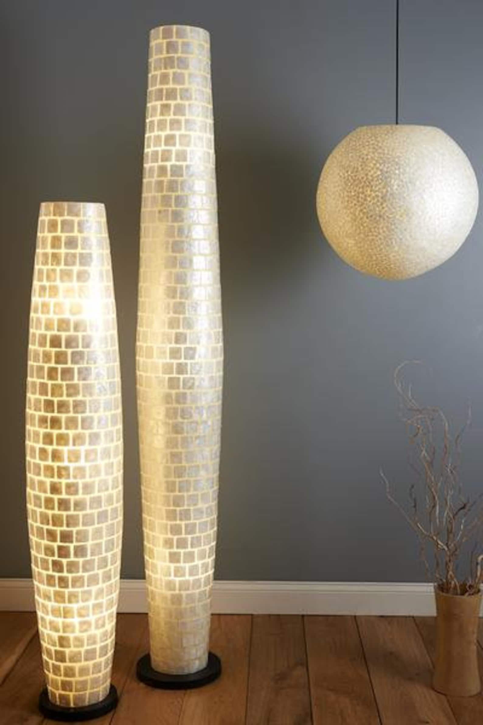 Stunning Mother of Pearl Ceiling Shade Pendant Elara Sphere Lights ...