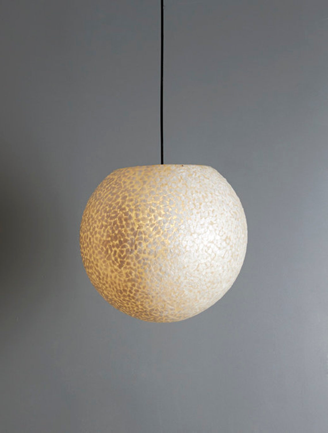 Stunning Mother of Pearl Ceiling Shade Pendant Elara Sphere Lights ...