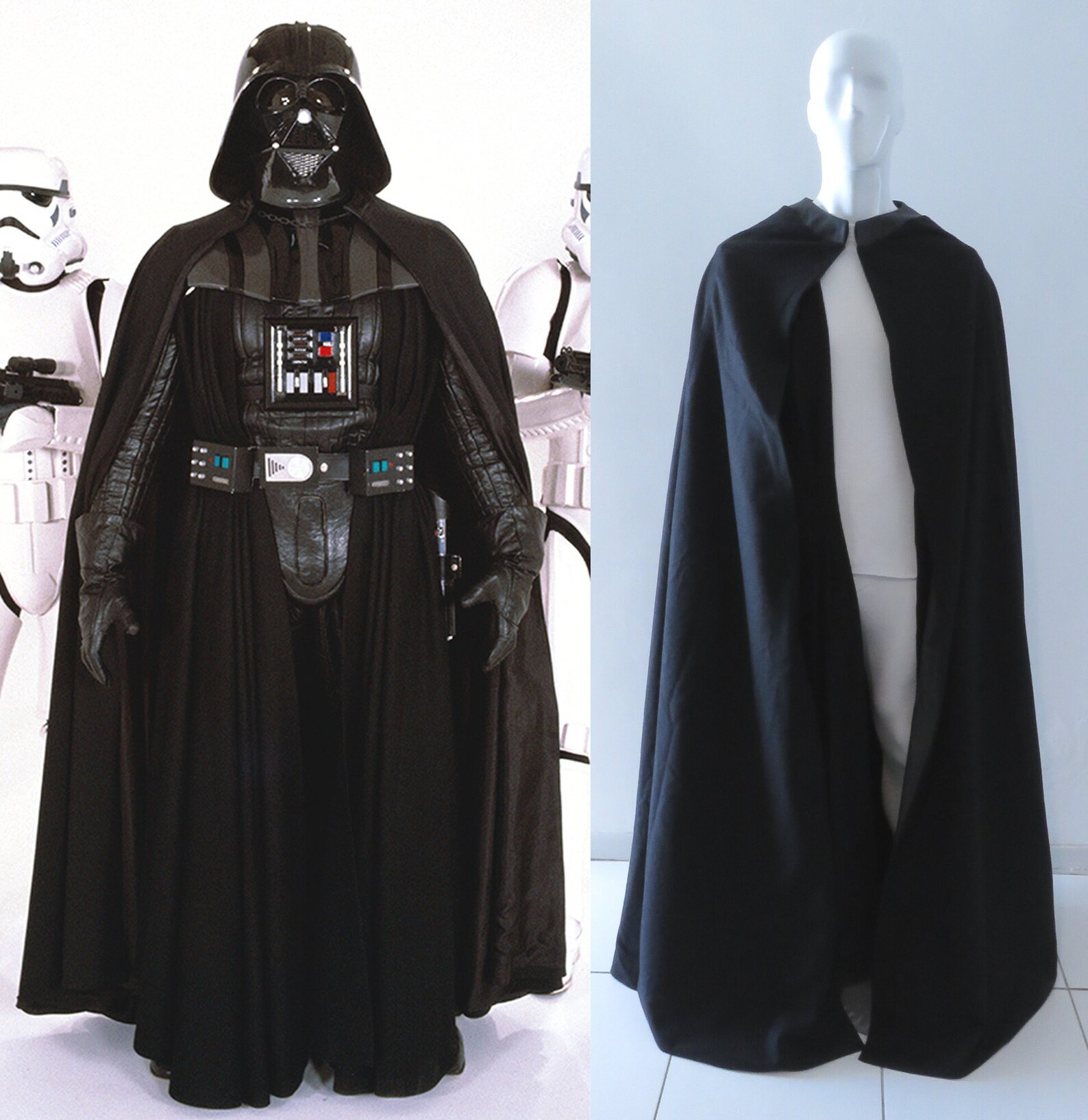 SW Darth Vader Cape & Robe Suit Replica Costume Prop - Etsy