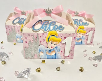 Cinderella Favor Box, Cinderella Party Box, Cinderella Birthday ...