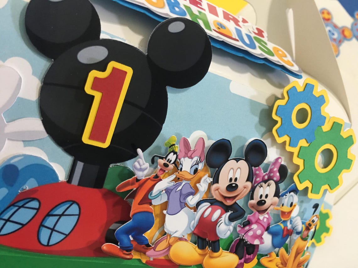 Mickey Mouse Clubhouse Favor Box - Etsy