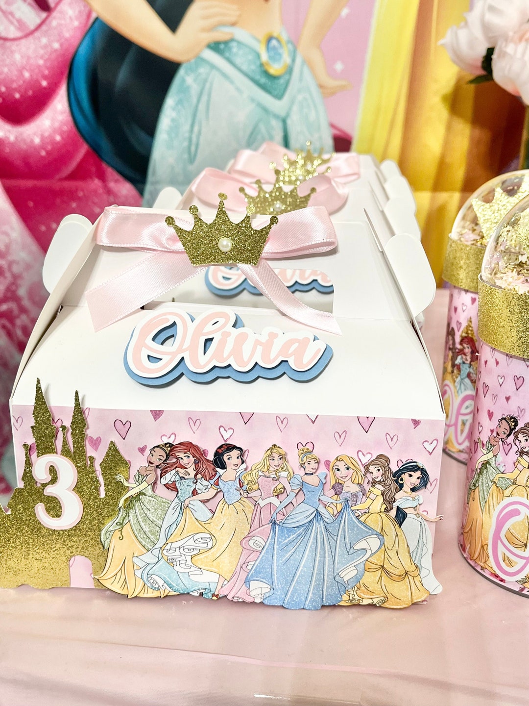Disney Princess Favor Box - Etsy