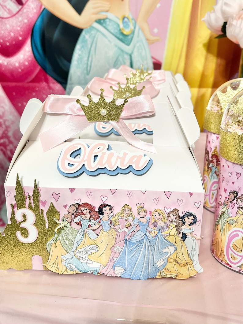 Disney Princess Favor Box - Etsy