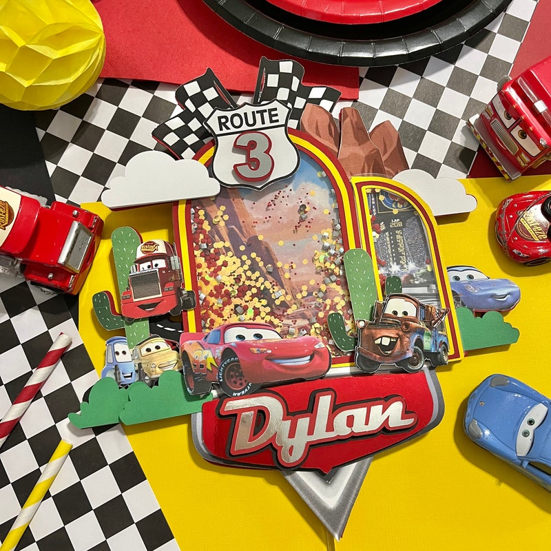 Disneys Cars Cake Topper - Etsy