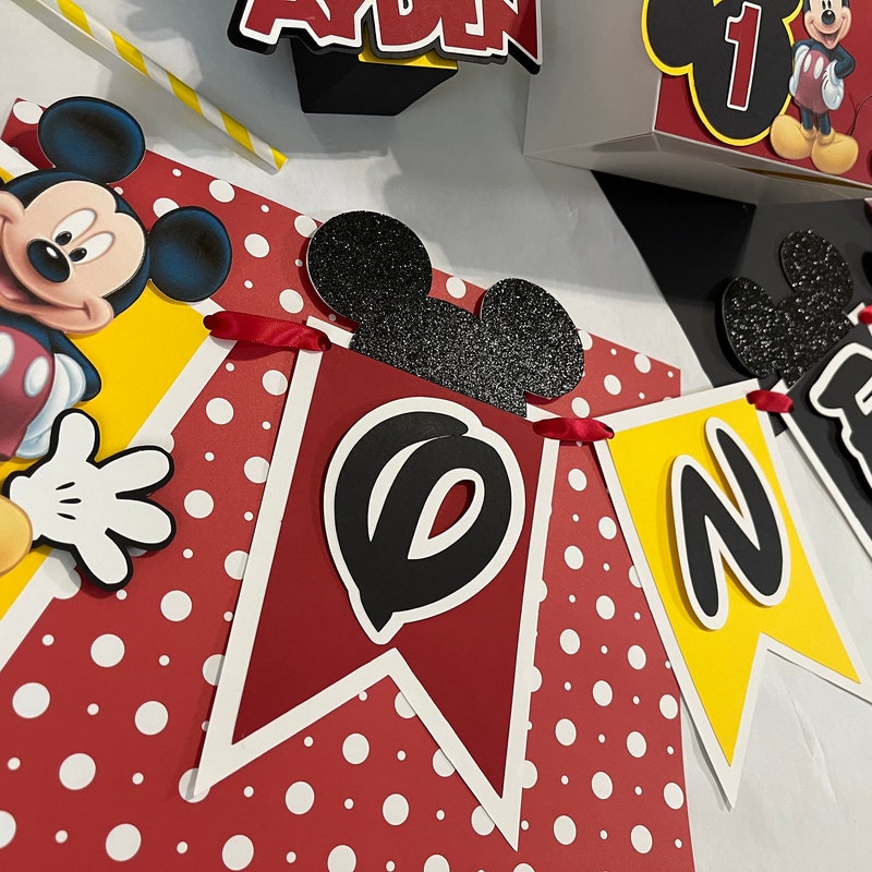 Mickey Mouse Banner - Etsy
