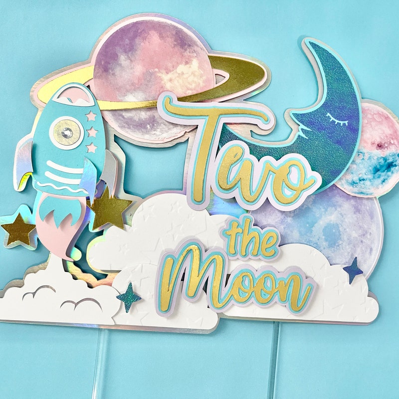 Moon Cake Topper - Etsy Australia