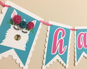 Llama Banner | Etsy