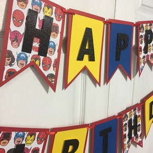Avengers Inspired Banner Superhero Banner Marvel Inspired - Etsy