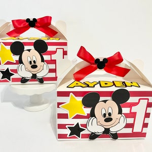 Mickey Mouse Favor Box - Etsy