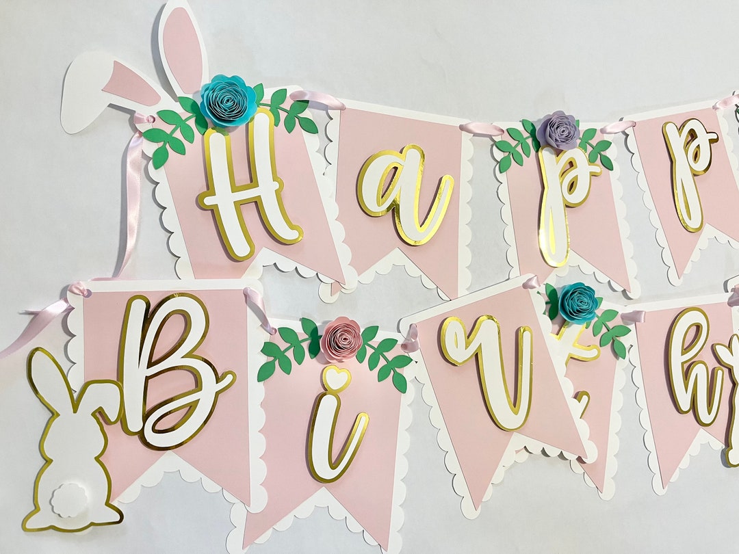 Bunny Banner, Some Bunny is One Banner - Etsy
