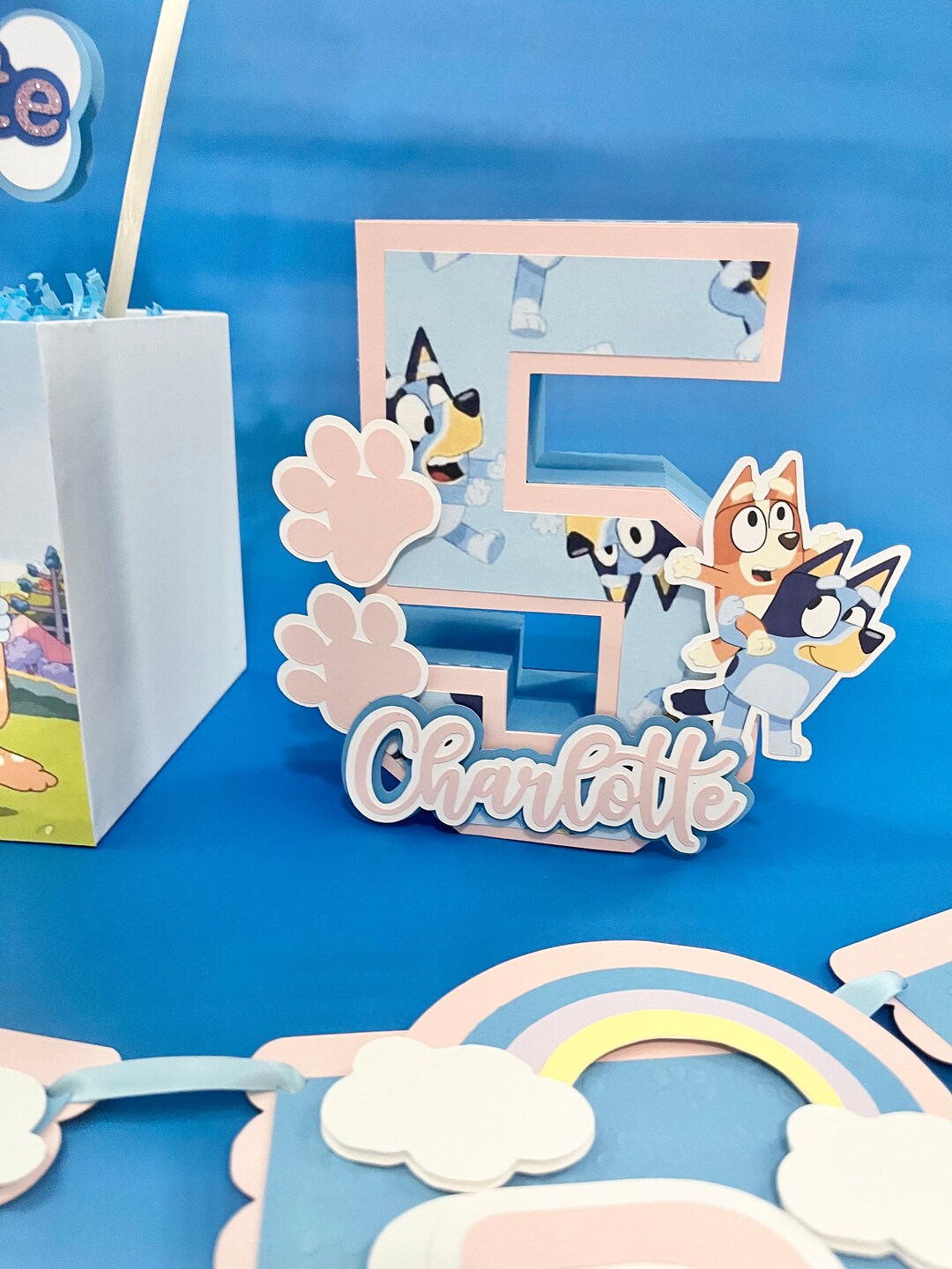Bluey 3d Number Bluey 3d Letter - Etsy Hong Kong
