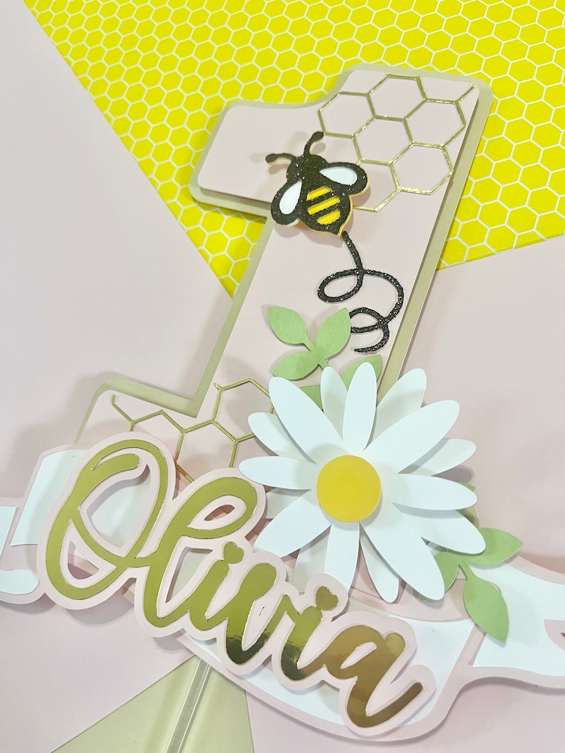 Bee Cake Topper so Sweet to Bee One Cake Topper - Etsy
