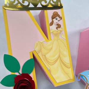 Disney Princess 3d Letters - Etsy