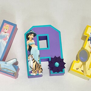 Disney Princess 3d Letters - Etsy
