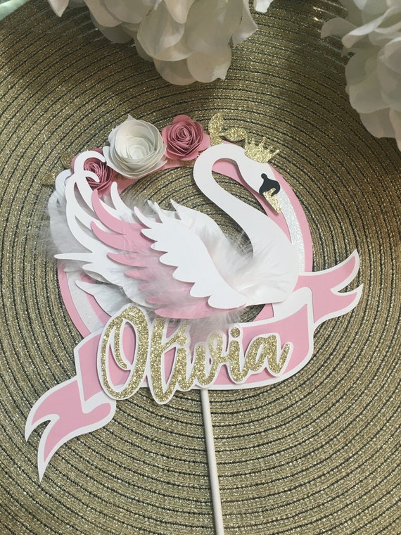 Swan Cake Topper - Etsy