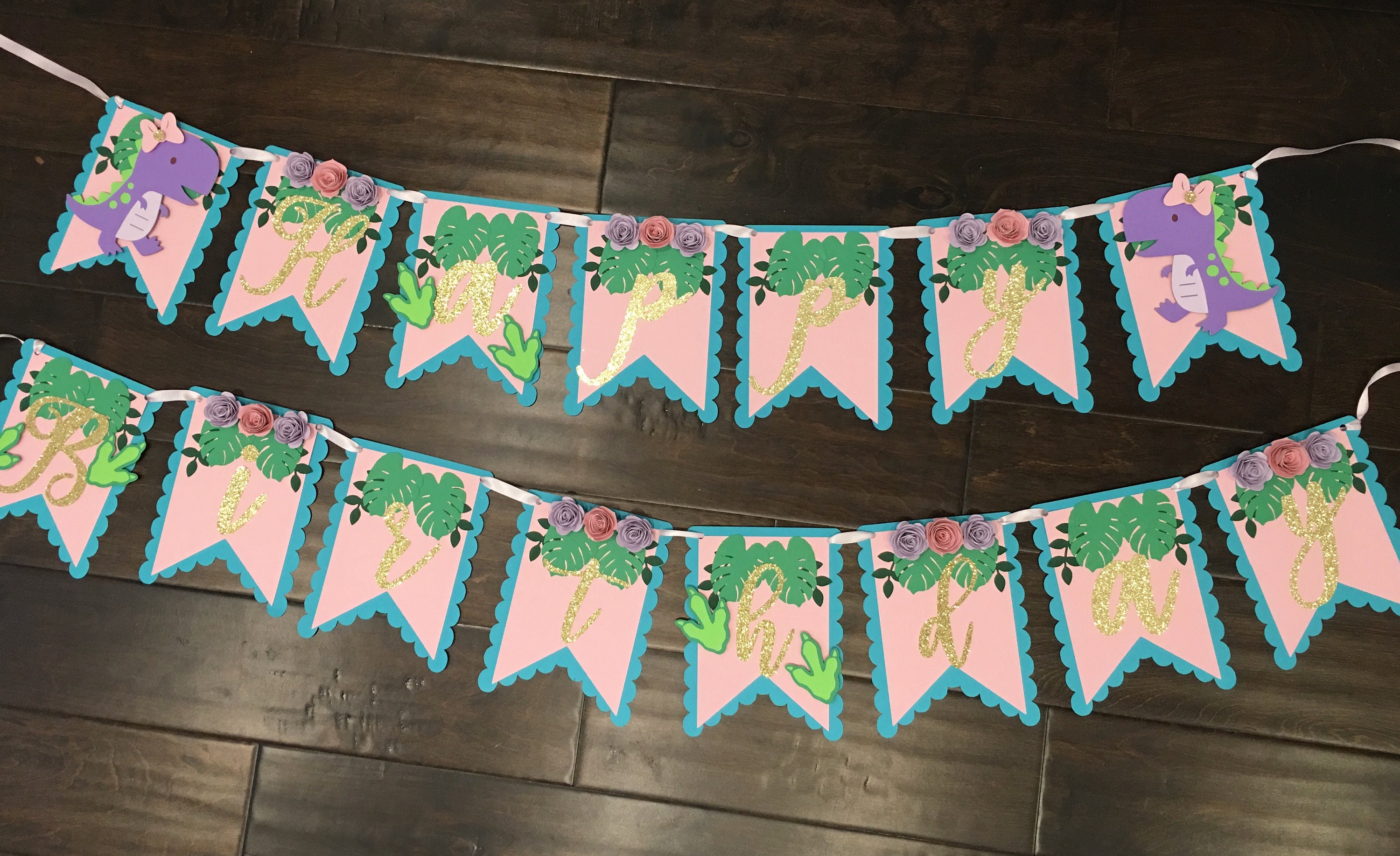 3 Rex Banner Dinosaur Banner - Etsy