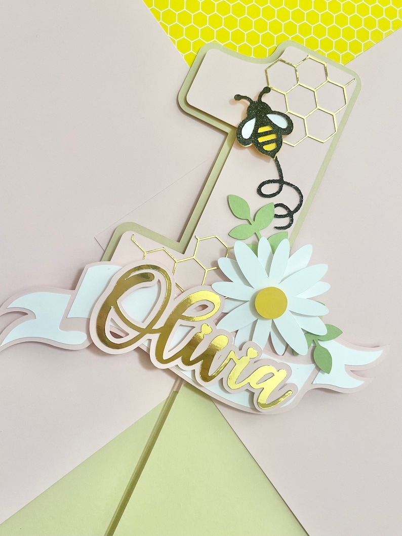 Bee Cake Topper so Sweet to Bee One Cake Topper - Etsy