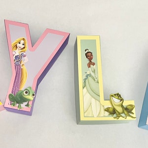 Disney Princess 3d Letters - Etsy