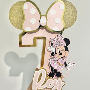 Minnie Mouse Inspired 3D Birthday Number: Pink Party Table Decor - Etsy