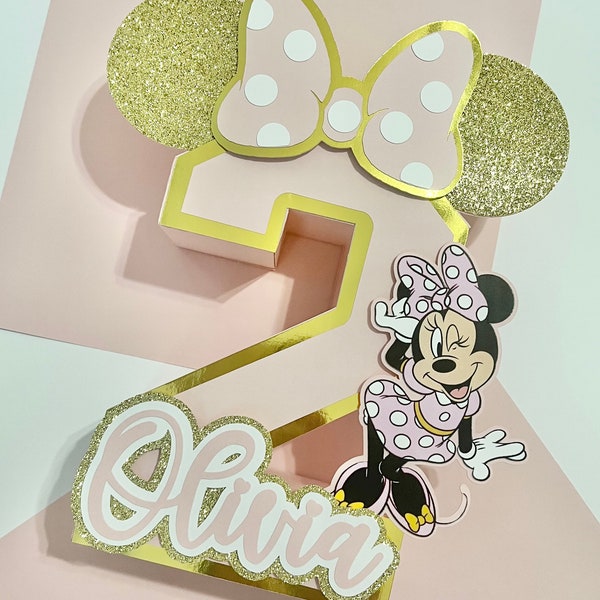 Minnie Mouse Number - Etsy
