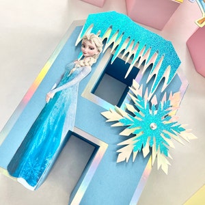 Winter Wonderland Princess Cake Topper – Frozen Themed Birthday Party ...