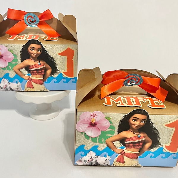 Moana Candy Favor Box - Etsy