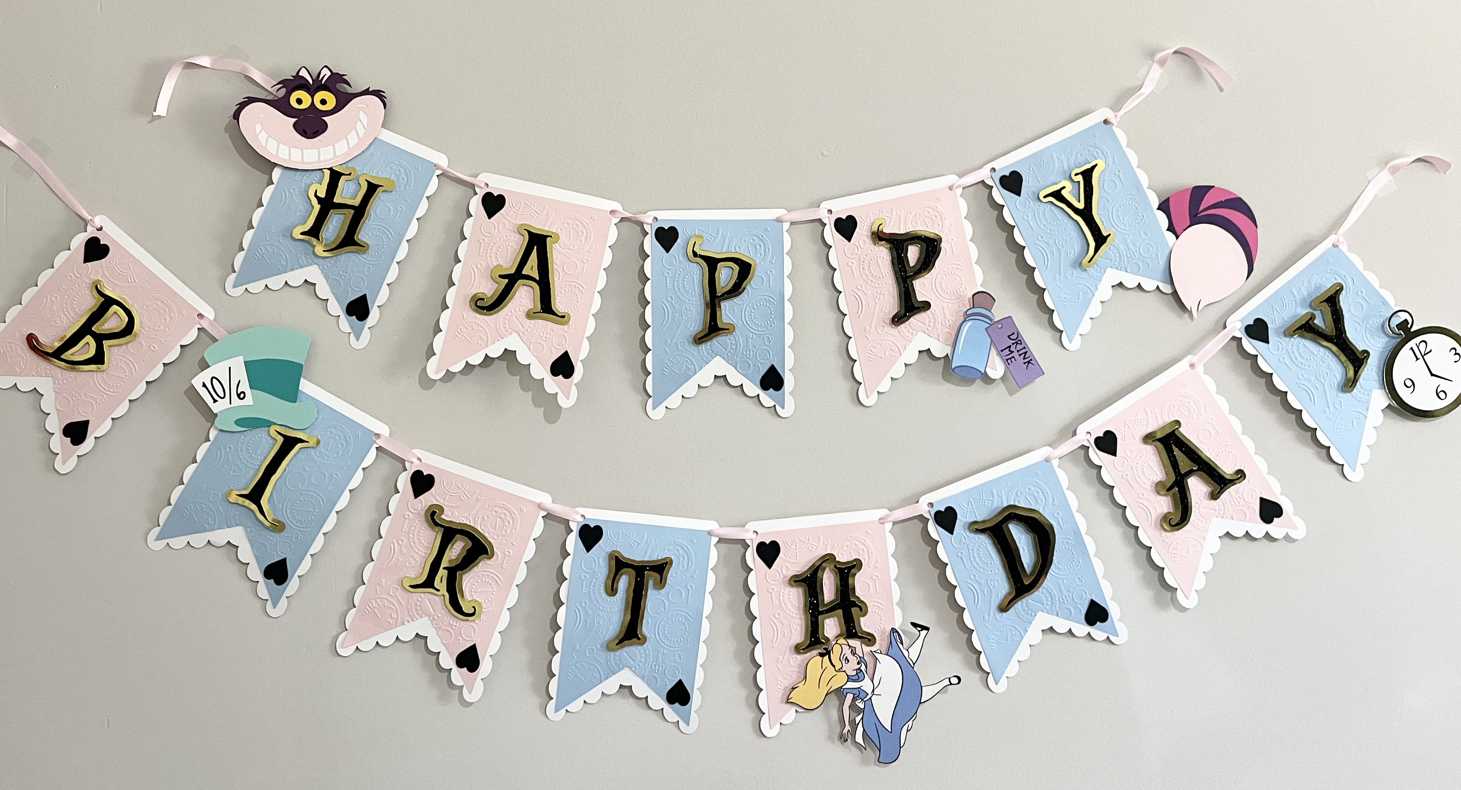 Alice in Wonderland Inspired Banner Tea Party Banner Alice - Etsy