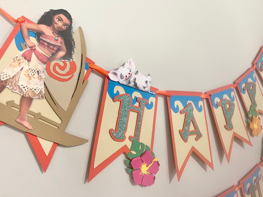 Moana Inspired Banner, Luau Banner - Etsy