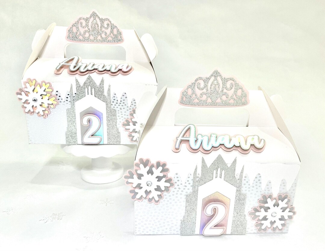 Snow Princess Favor Box, Winter Princess Favor Box - Etsy