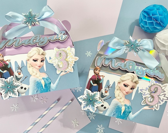 Frozen Candy Boxes Frozen Birthday Birthday Girl Party Decor Winter ...
