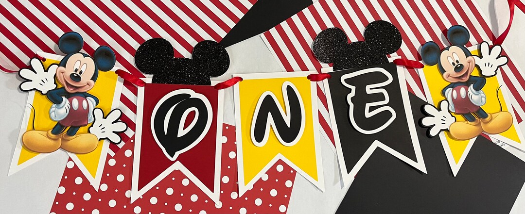 Mickey Mouse Banner - Etsy