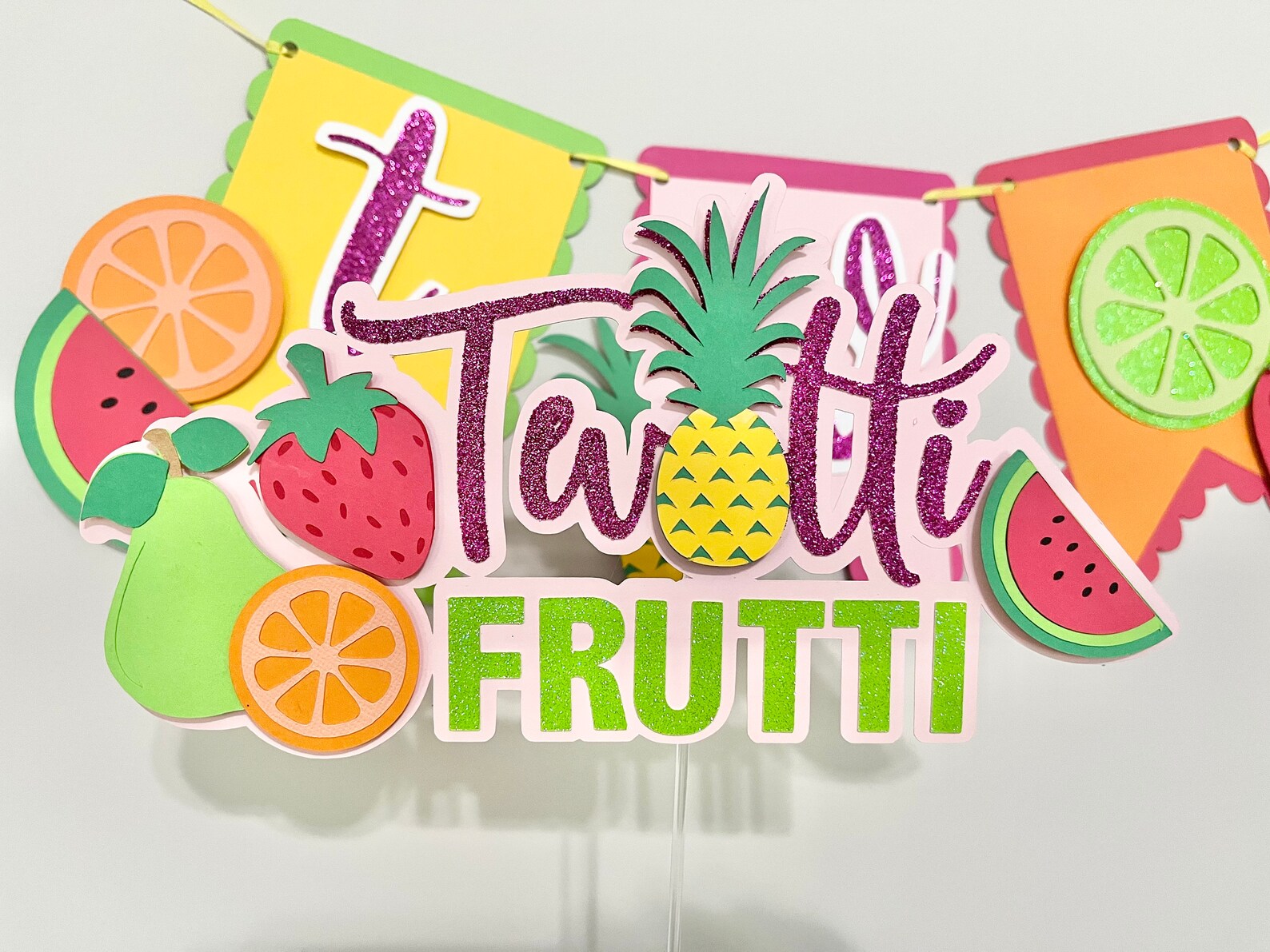 Twotti Frutti Banner Tutti Frutti Banner - Etsy