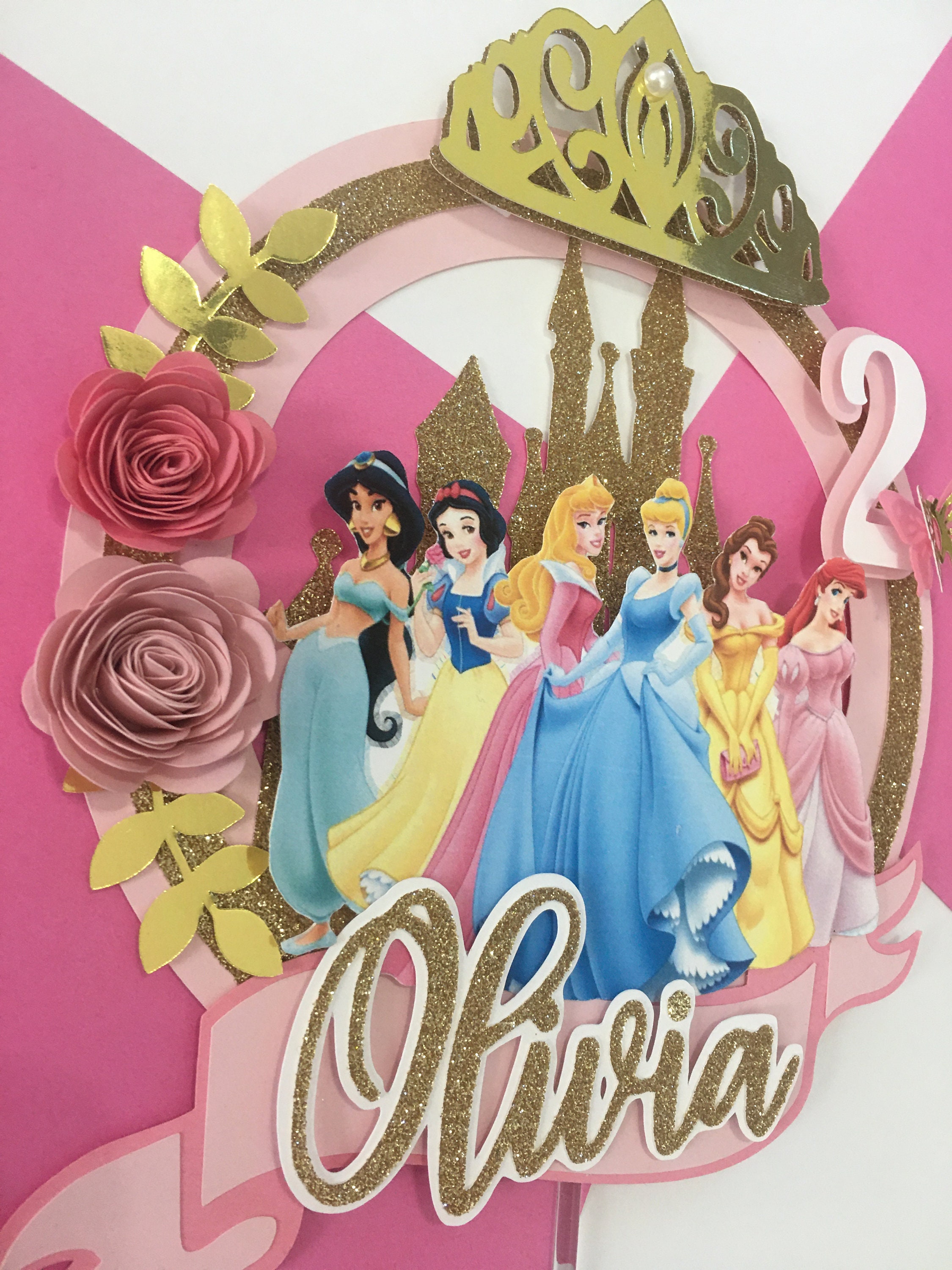 Disney Princess Cake Topper - Etsy Australia