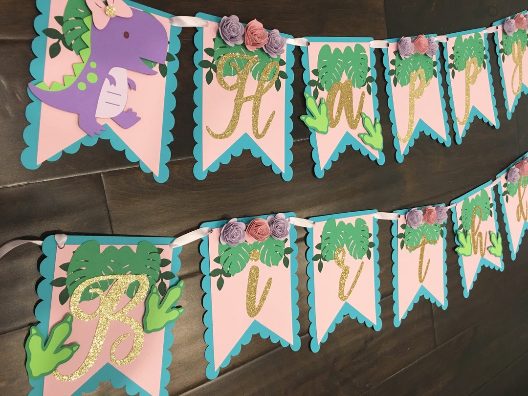3 Rex Banner Dinosaur Banner - Etsy