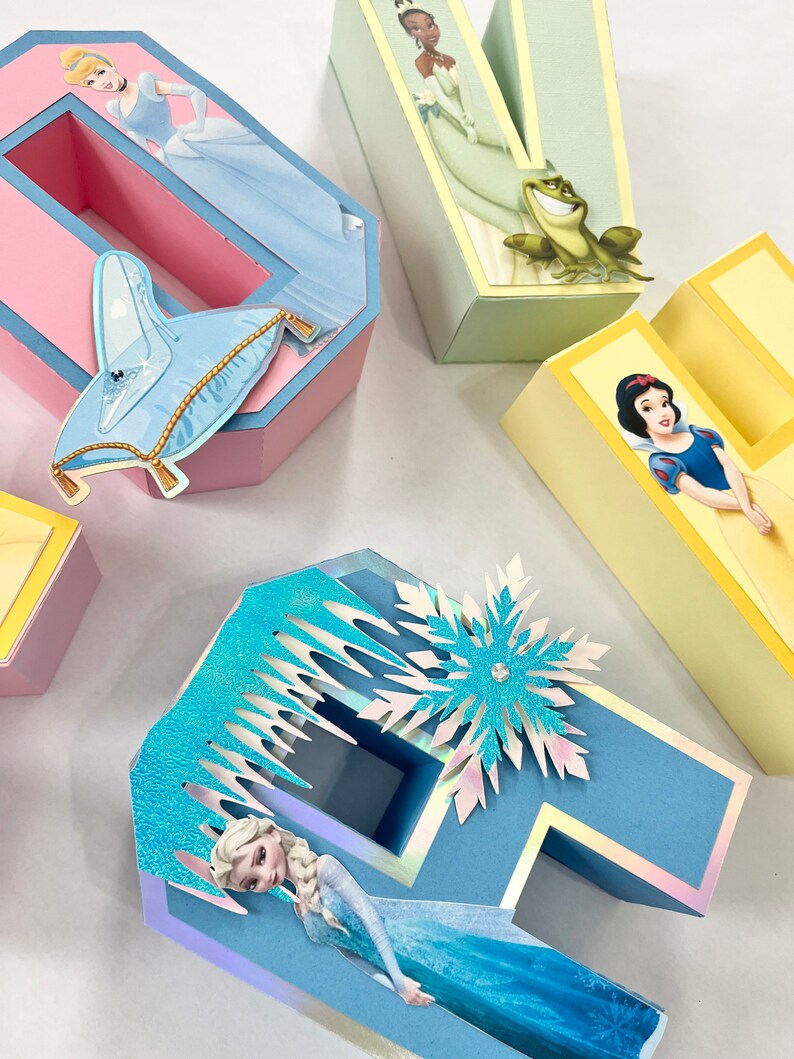 Disney Princess 3d Letters - Etsy