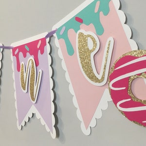 Donut Banner, Sweet One Banner, Two Sweet Banner, Donut Grow up Banner ...