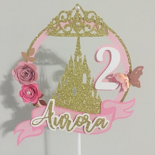 Princess Cake Topper. Personalized First Birthday Cake Topper. - Etsy