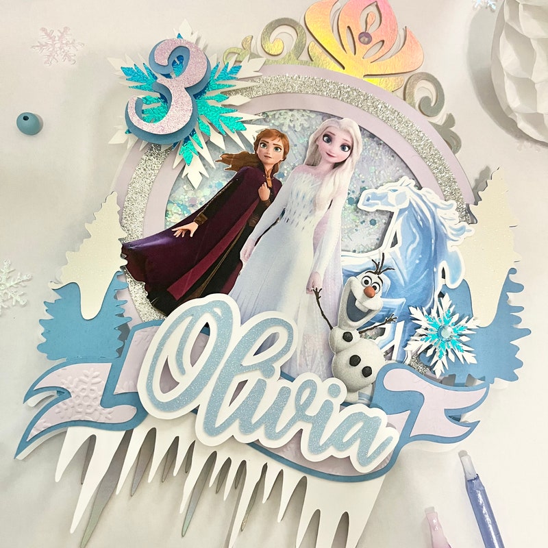 Frozen Cake Topper - Etsy