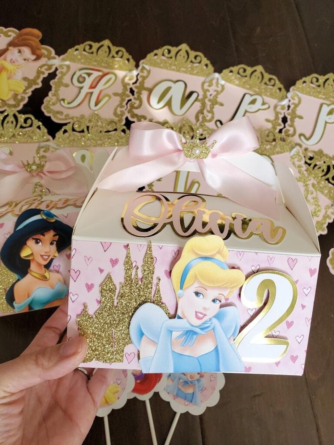 Disney Princess Favor Box - Etsy