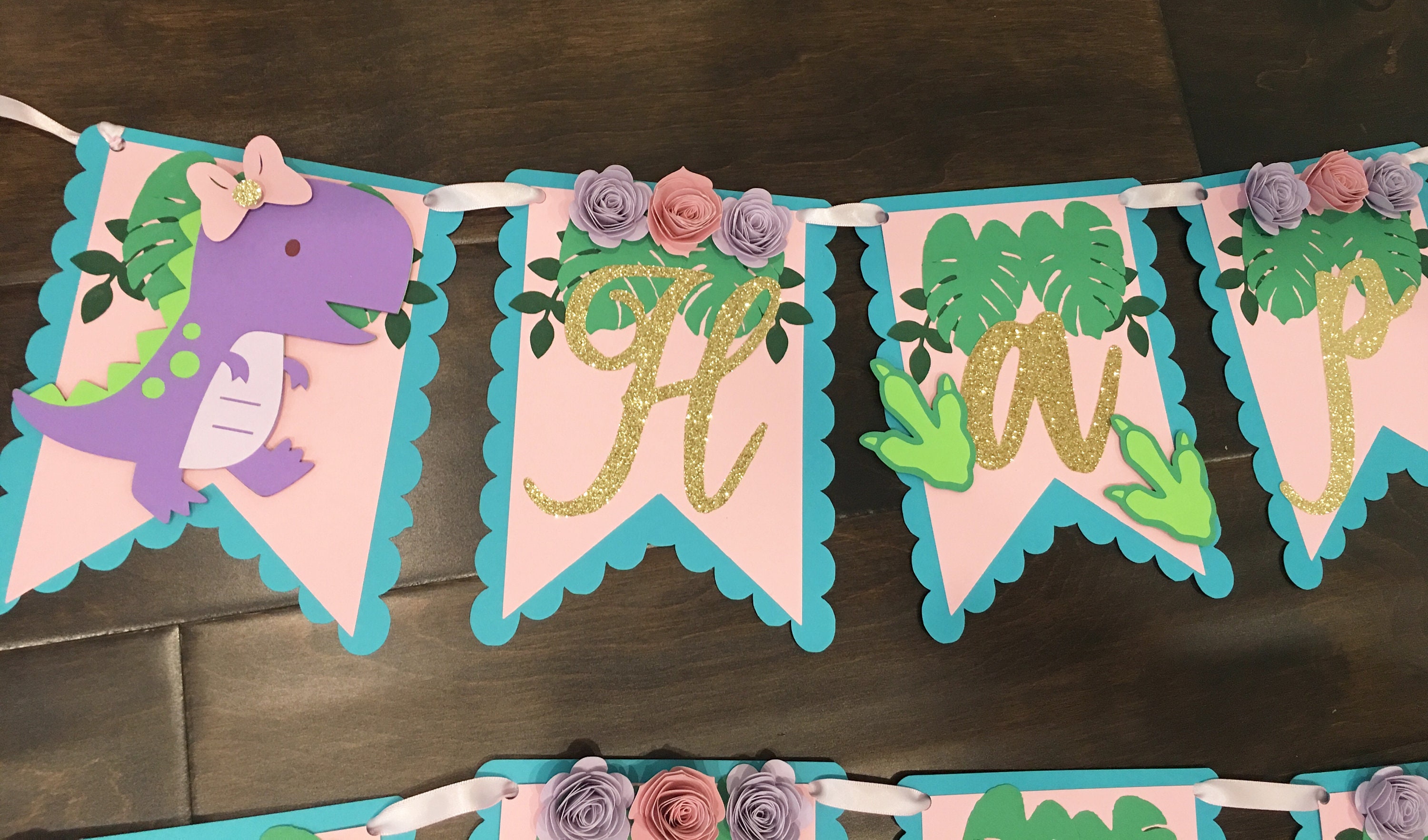 3 Rex Banner Dinosaur Banner - Etsy