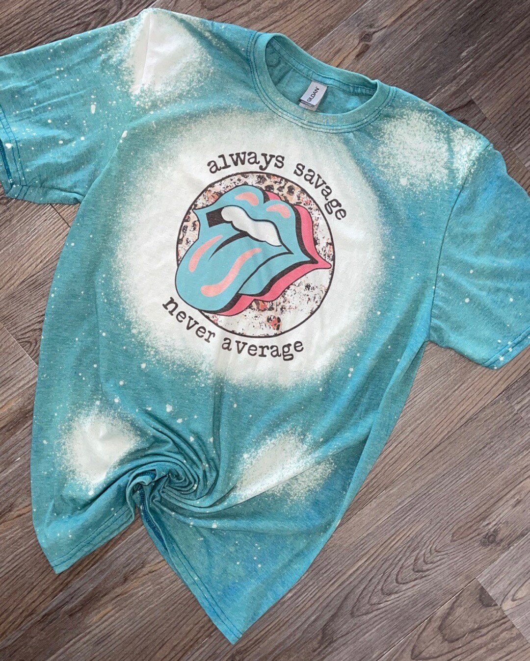 Always Savage, Never Average Acid Wash Tee - Etsy