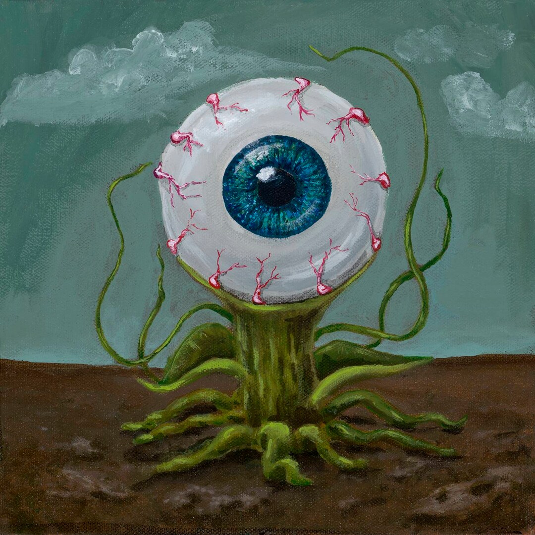 Eyeball- Plant With Tentacles- Lowbrow- Pop Surreal- Print- 10x10 ...